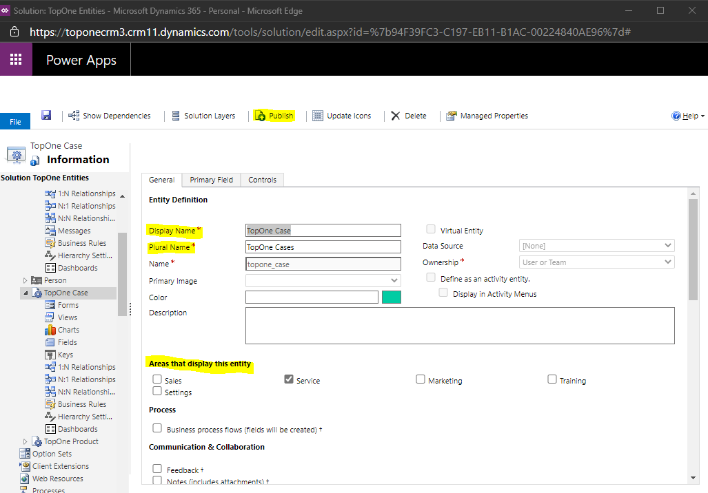 How to create new entities in Dynamics 365 ? – TopOneCRM BLOG